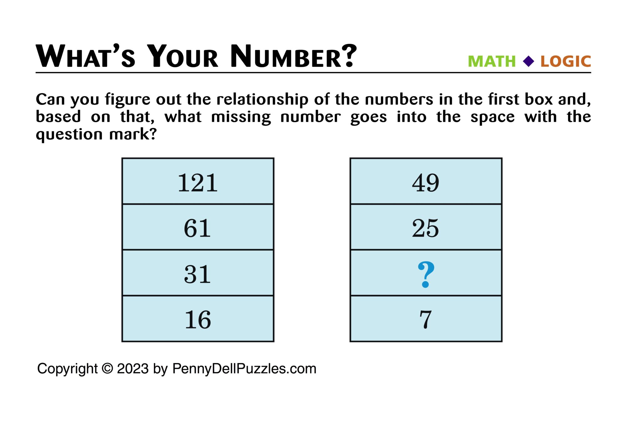 Brain Teaser: Find the Relationship Between The Two Numbers